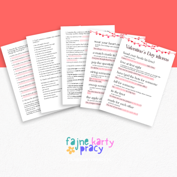 Valentine’s Day Idioms B2 – fajne karty pracy